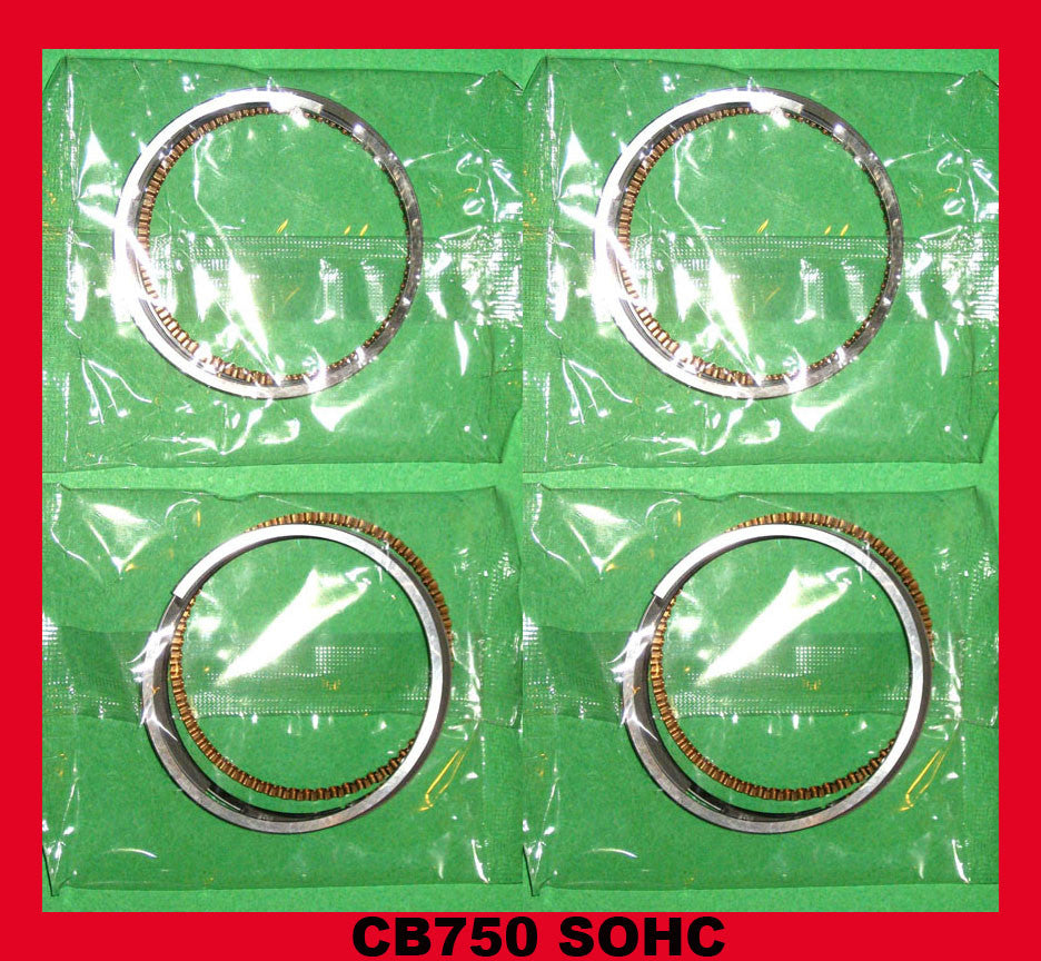 Honda CB750 Piston Rings x 4 sets!! - STD. 1971 1972 1973 1974 1975 19 ...